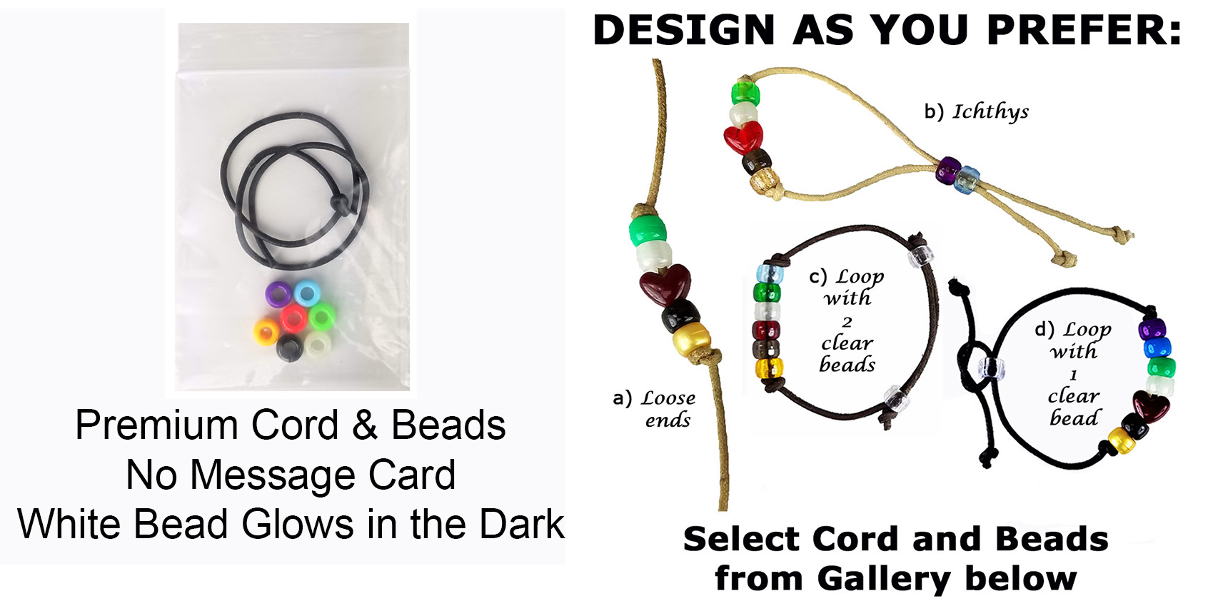 Custom Premium Salvation Bracelet Craft Kits 37¢ each